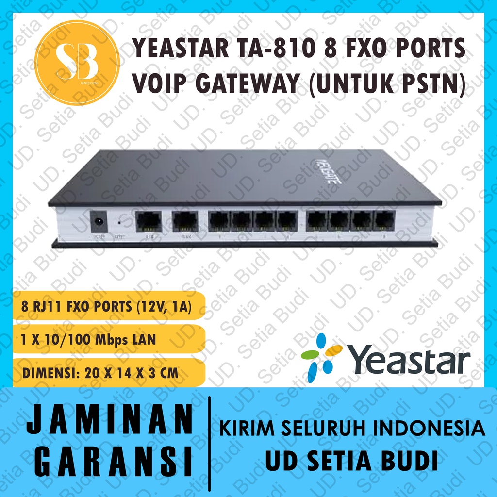Jual Yeastar TA810 8 FXO Ports VoIP Gateway (for PSTN) | Shopee Indonesia