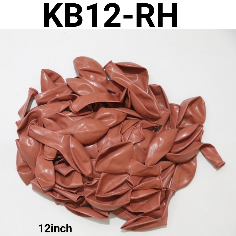 Jual KB12-RH Balon latex 12 inch doff retro vintage emas gold (Balon ...