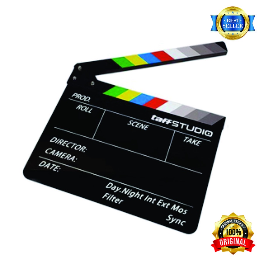 Jual Profesional Clapper Board Colorful / Papan Clapper Profesional ...
