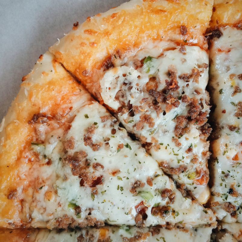 Jual (25 cm) Pizza Daging Mozzarella/ Pizza Premium Extra Daging dan ...