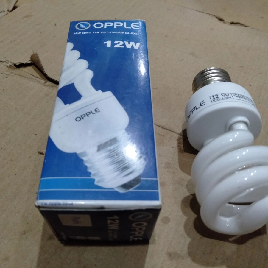 Jual Obral Lampu PLC/ jari Spiral Neon Kaca Opple 12 watt ngabisin stock | Shopee Indonesia