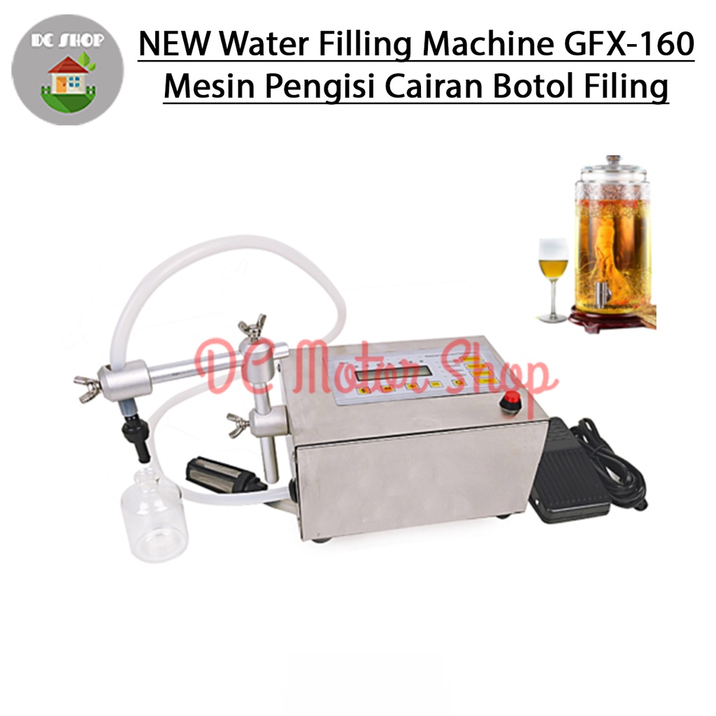 Jual NEW Water Filling Machine GFX-160 Mesin Pengisi Cairan Botol Filing | Shopee Indonesia