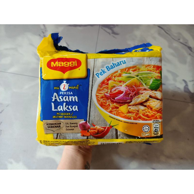 Jual Maggi Mie Perisa Asam Laksa (isi 5 Bungkus) Mie Malaysia / Mie ...