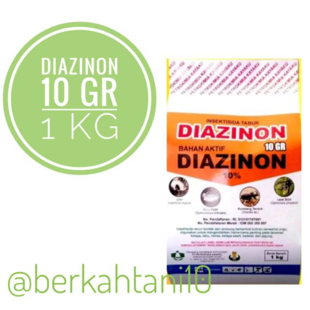 Jual Diazinon 1 Kg Nematisida Uret Ulat Tanah Cacing Tanah Kaki Seribu ...