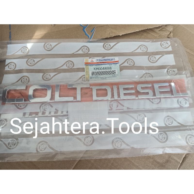 Jual Emblem tulisan stiker sticker timbul crome Colt Diesel New canter ...