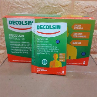 Jual Decolsin kapsul (per-strip) isi 4 kapsul | Shopee Indonesia