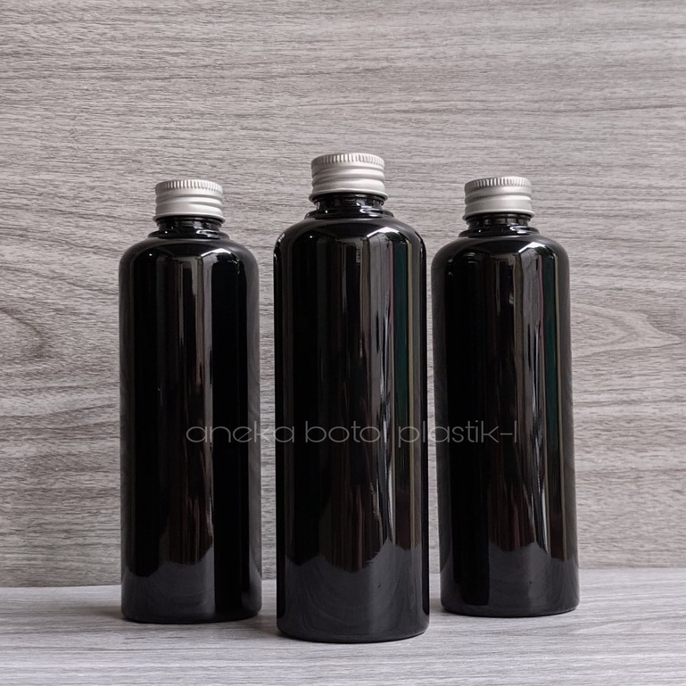 Jual Botol 250ml Pet Hitam Tutup Alumunium Silver Botol Ulir Aluminium ...