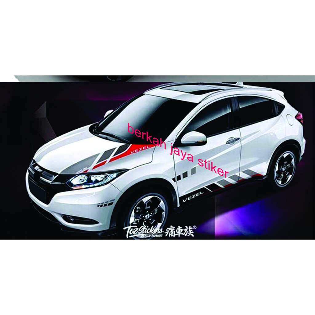Jual Sticker stiker honda hrv list stripe decal cutting sticker crv hrv ...
