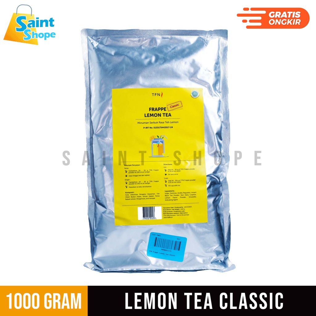Jual Toffin Frappe Lemon Tea Classic Powder | Bubuk Teh Lemon Klasik ...