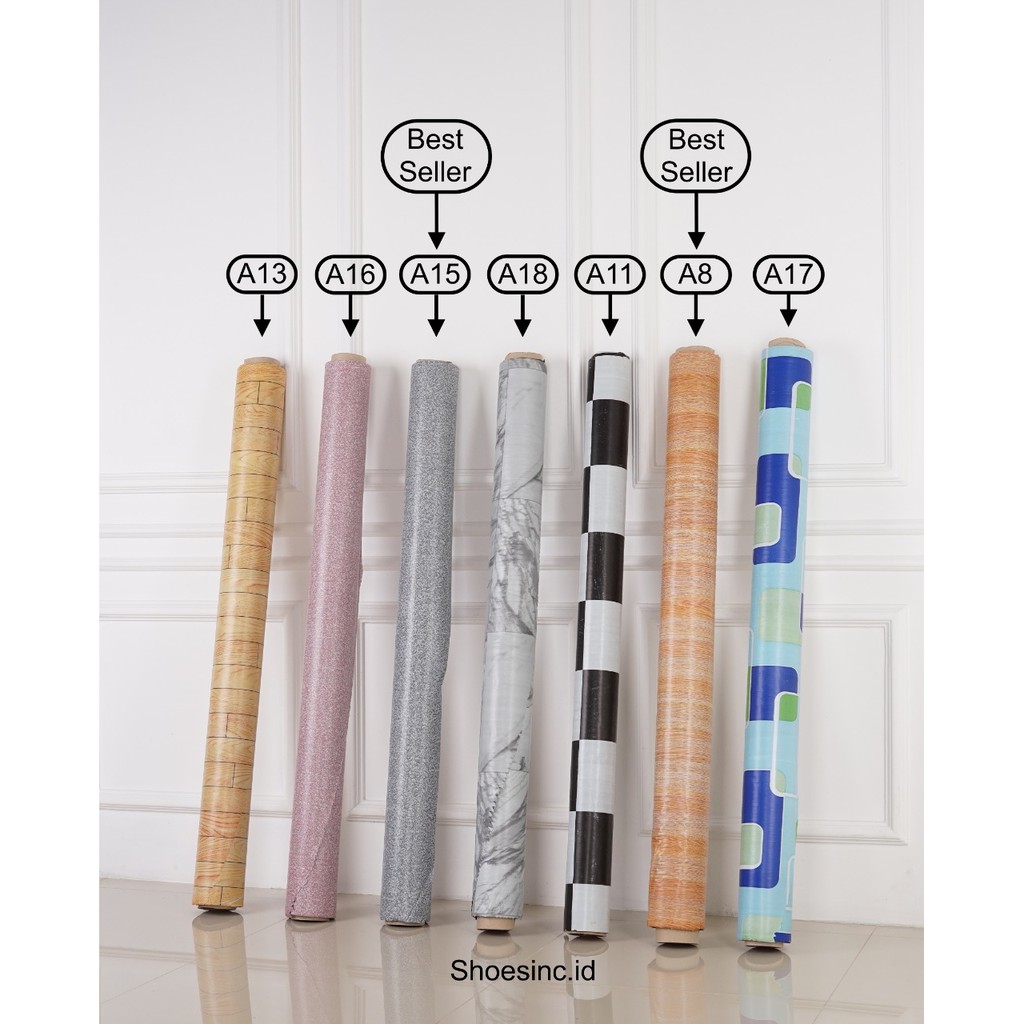 Jual Jual Karpet Plastik Vinyl 1 ROLL (15 meter) Untuk Alas Meja dan Lantai, Beragam Motif ...