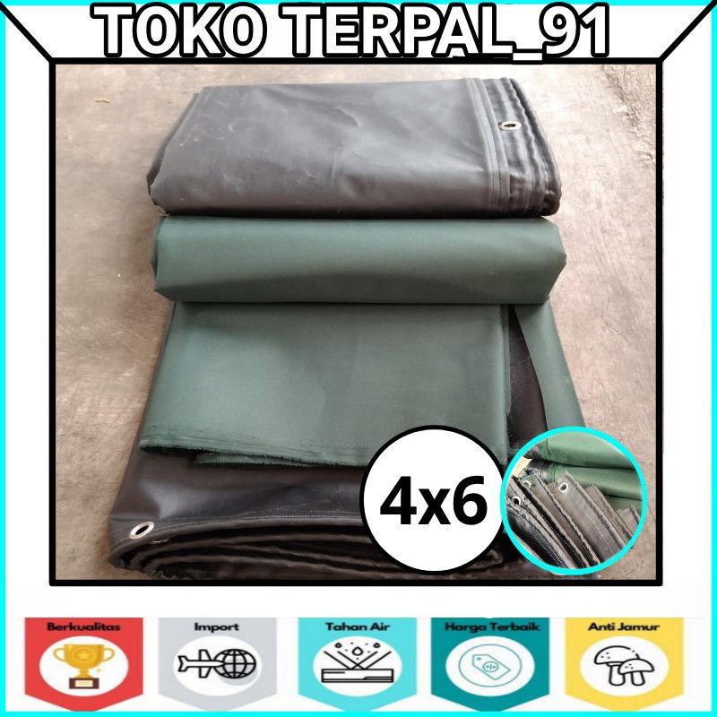 Jual Terpal Kain Cv Tentara/Jeep Uk 4x6 | Shopee Indonesia