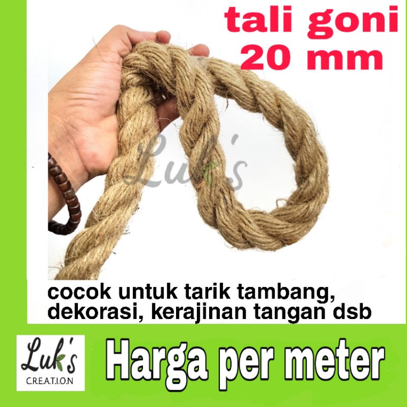 Jual Tali goni besar 20 mm - tambang goni - lomba tarik tambang - lomba ...