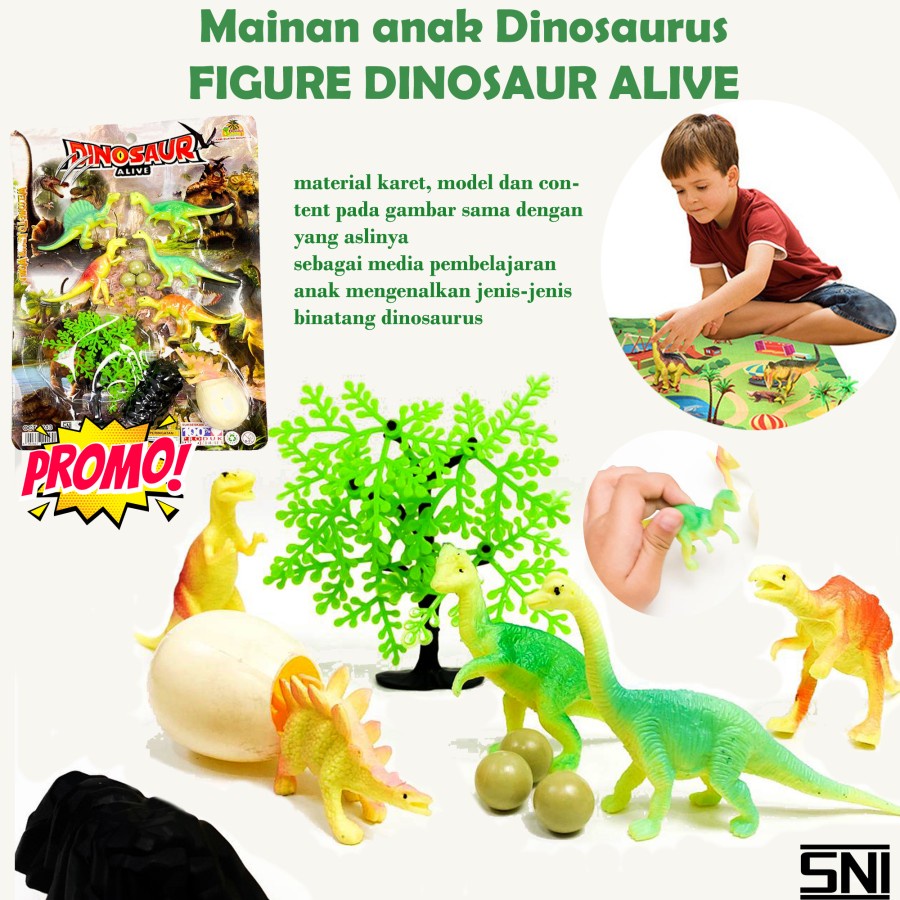 Jual Mainan Anak Dinosaurus - FIGURE DINOSAUR ALIVE - Dino Set | Shopee ...