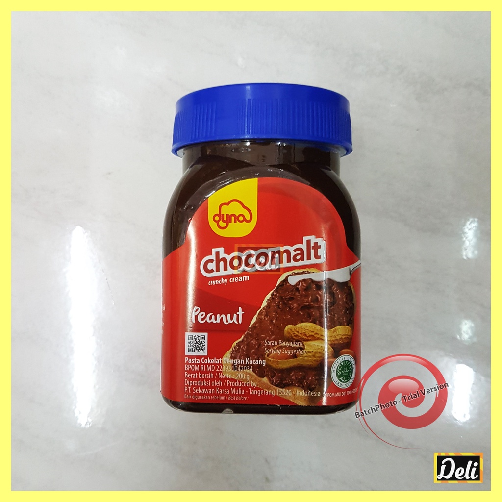 Jual Dyna Chocomalt Crunchy Cream Peanut Selai Coklat Kacang 200gr ...