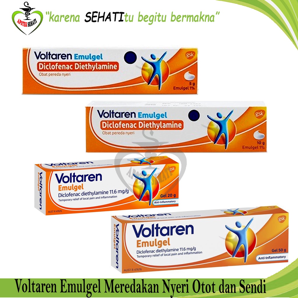 Jual All varian VOLTAREN EMULGEL Pereda Nyeri Otot Keseleo Sendi Kaku | Shopee Indonesia