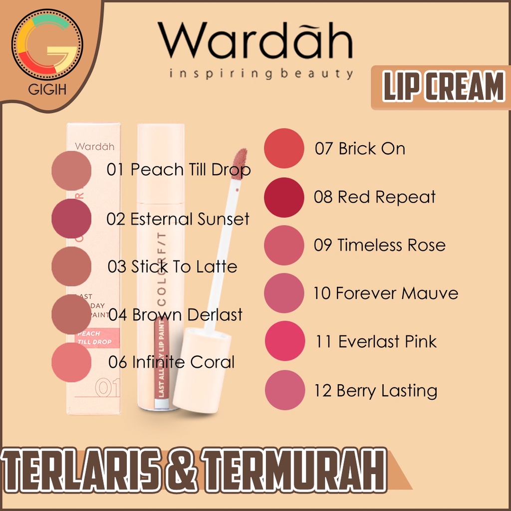 Jual WARDAH COLORFIT SERIES LIP PAINT READY 23 SHADE | Shopee Indonesia