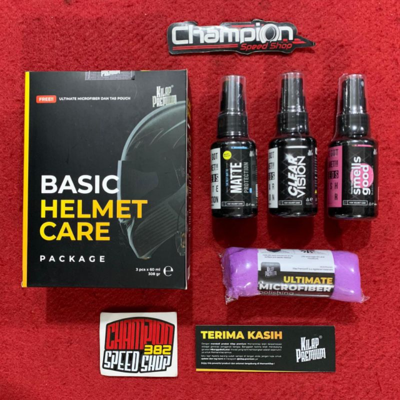 Jual Paket Perawatan Helm Matte Doff Helmet Care Smells Good Bubble Gum ...
