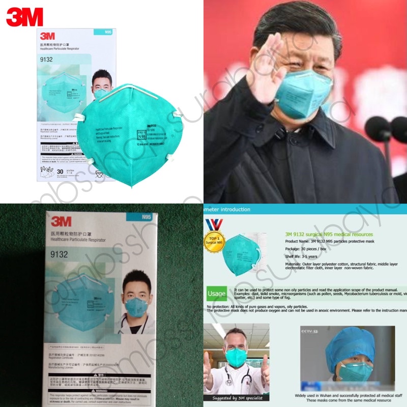 Jual Masker 3M N95 9132 Surgical Medical Grade | Shopee Indonesia
