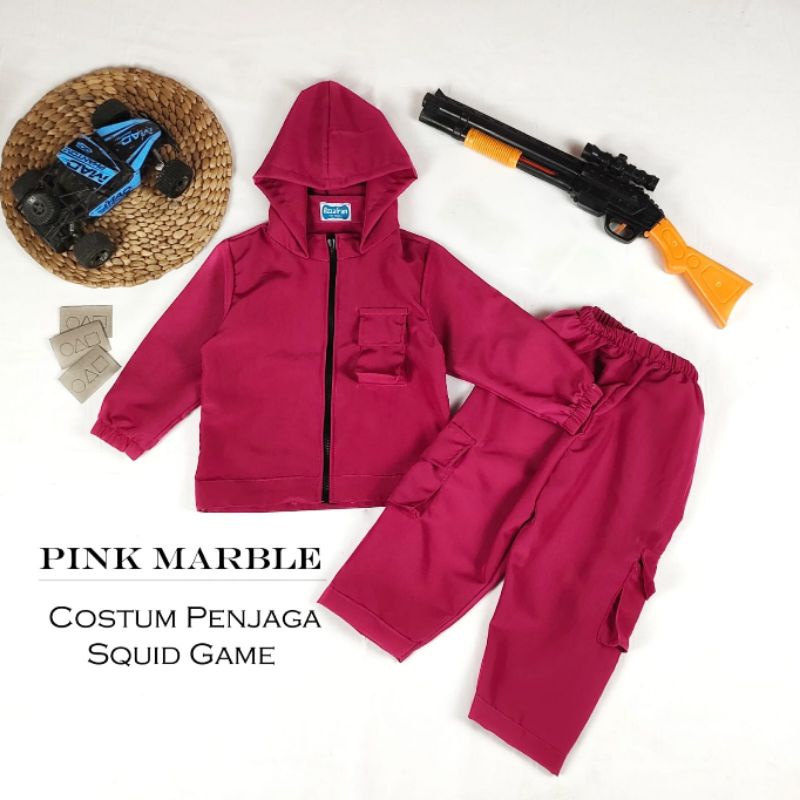 Jual kostum squid game, kostum pink marble | Shopee Indonesia