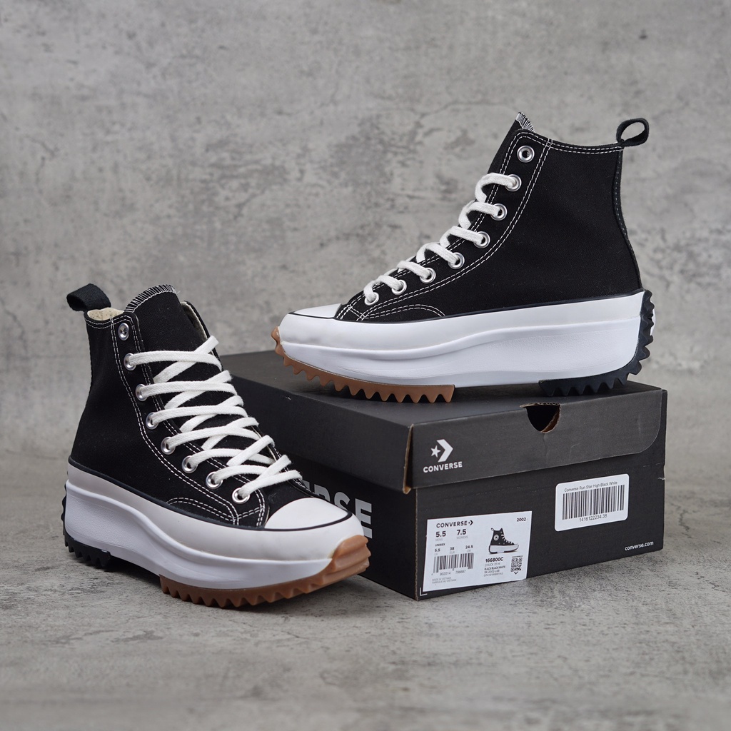 Jual SEPATU CONVERSE RUN STAR HIKE HIGH LUGGED BLACK WHITE ORIGINAL ...
