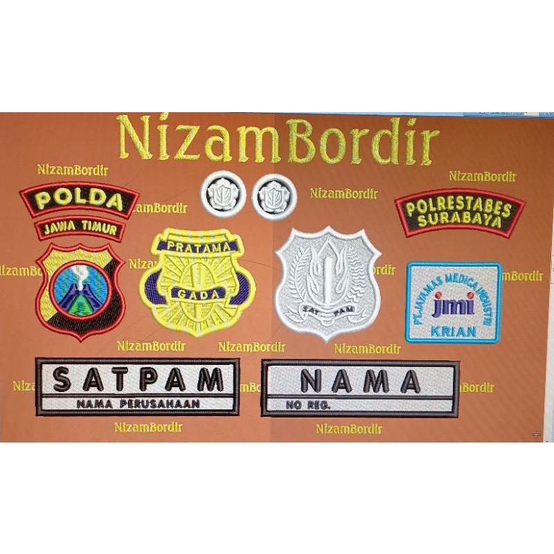 Jual ATRIBUT SATPAM PDH DAN PDL TIMBUL 3 DIMENSI,SERAGAM SATPAM bordir ...