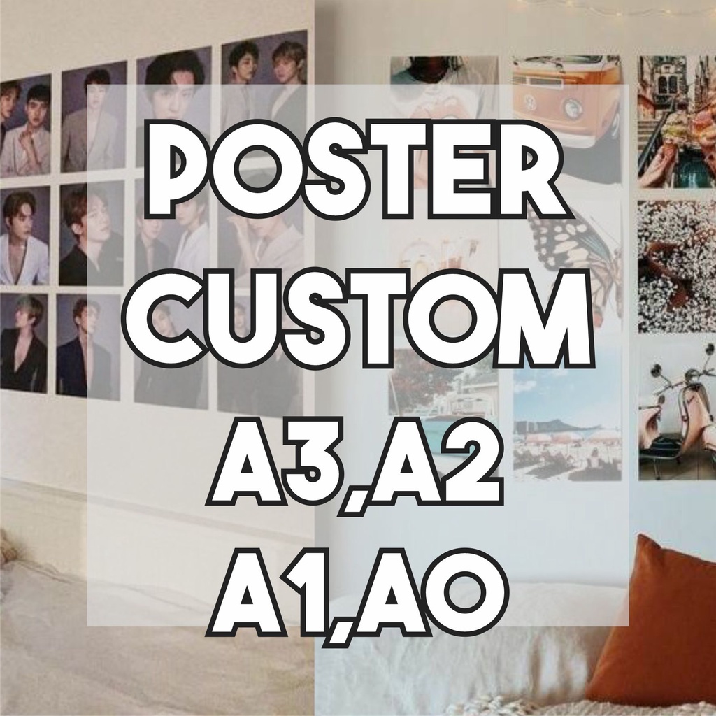 Jual Cetak Poster/Custom Poster Dinding A2,A1,A0,A3 | Shopee Indonesia