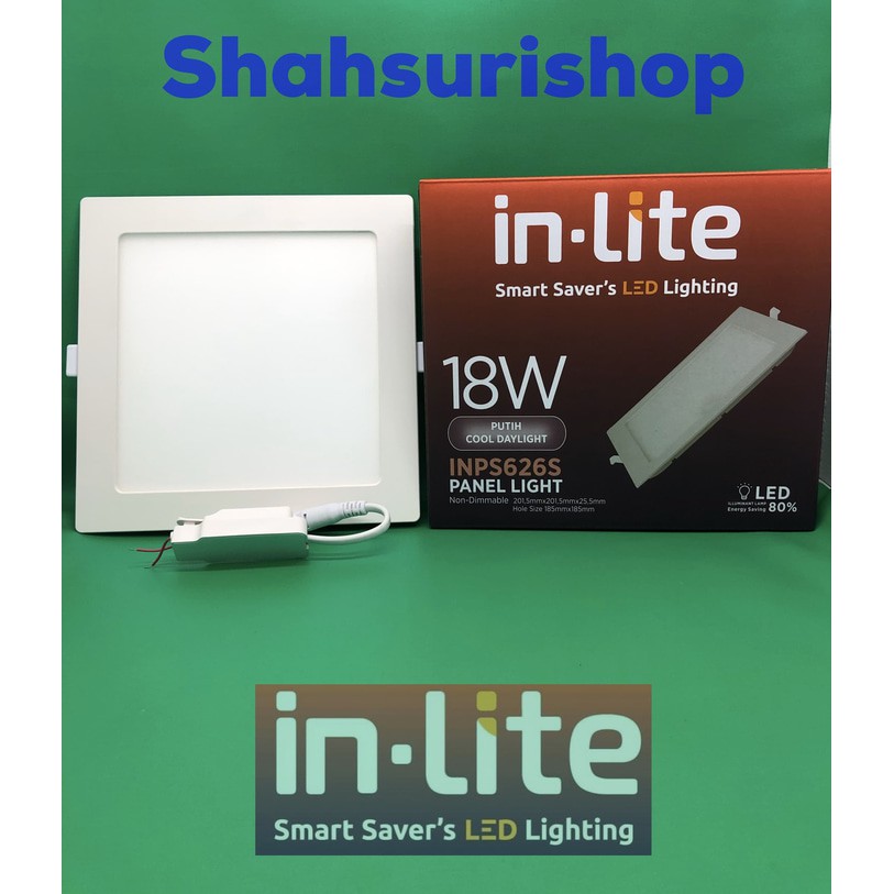 Jual LED PANEL INLITE IN-LITE 18W 18 W 18WATT KOTAK INPS 628S | Shopee ...