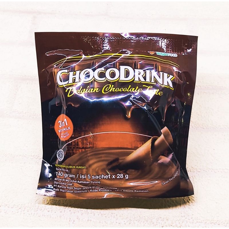 Jual ChocoDrink Belgian Chocolate Bag 140g | Shopee Indonesia