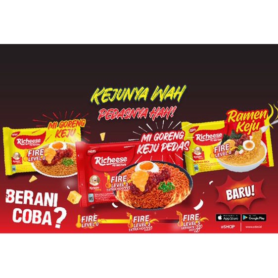 Jual Mie Instant Viral Mie Goreng dan Ramen Keju Richeese Nabati Mie ...