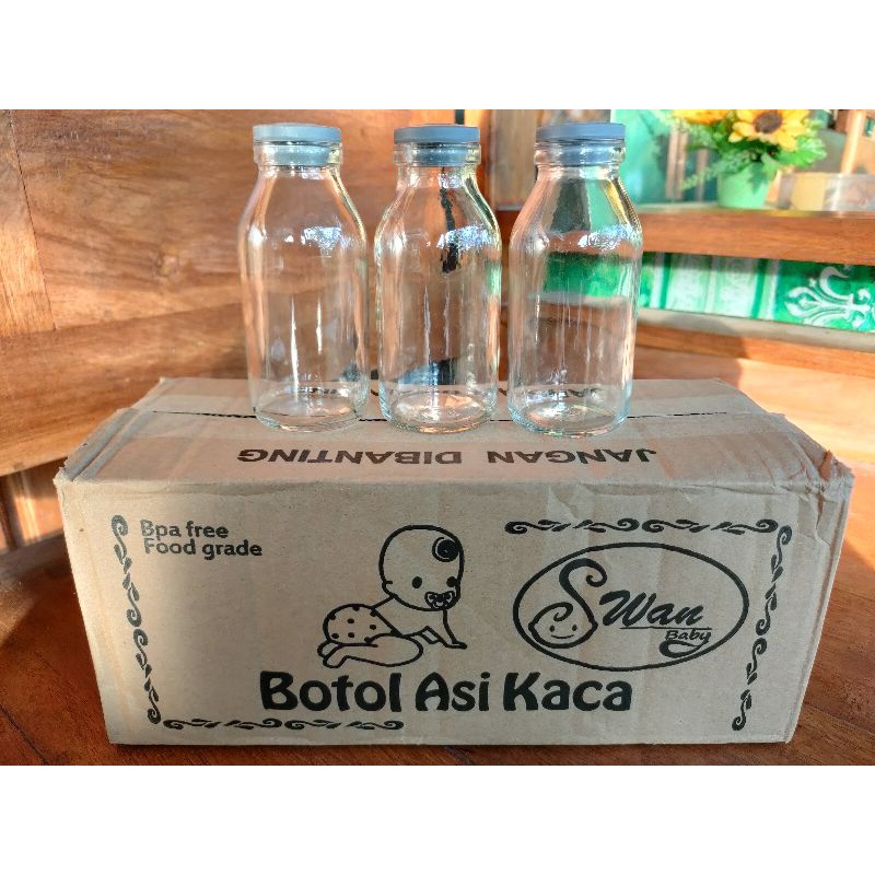 Jual botol asi kaca/botol penampung asi 100ml | Shopee Indonesia