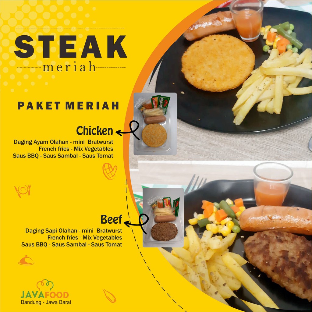 Jual PAKET MERIAH STEAK MURAAH DAN ENAKK | Shopee Indonesia
