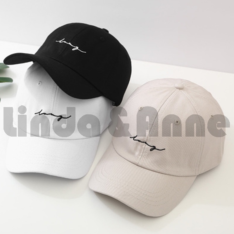 Jual [COD] Topi Baseball Pria Dan Wanita Polos Kekinian Bordir Tulisan ...
