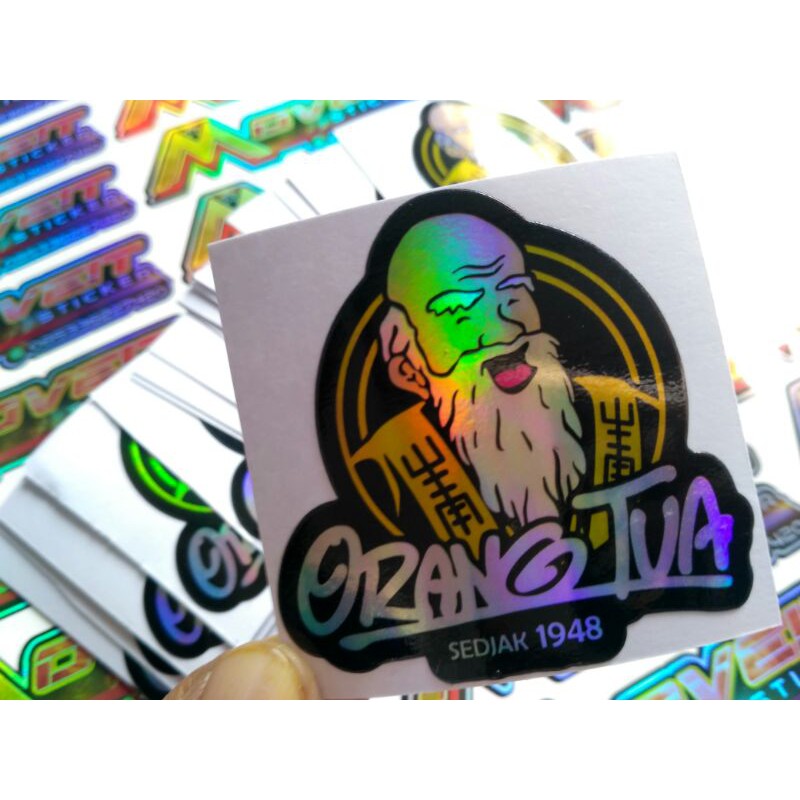 Jual Sticker Cap Orang Tua Hologram | Shopee Indonesia