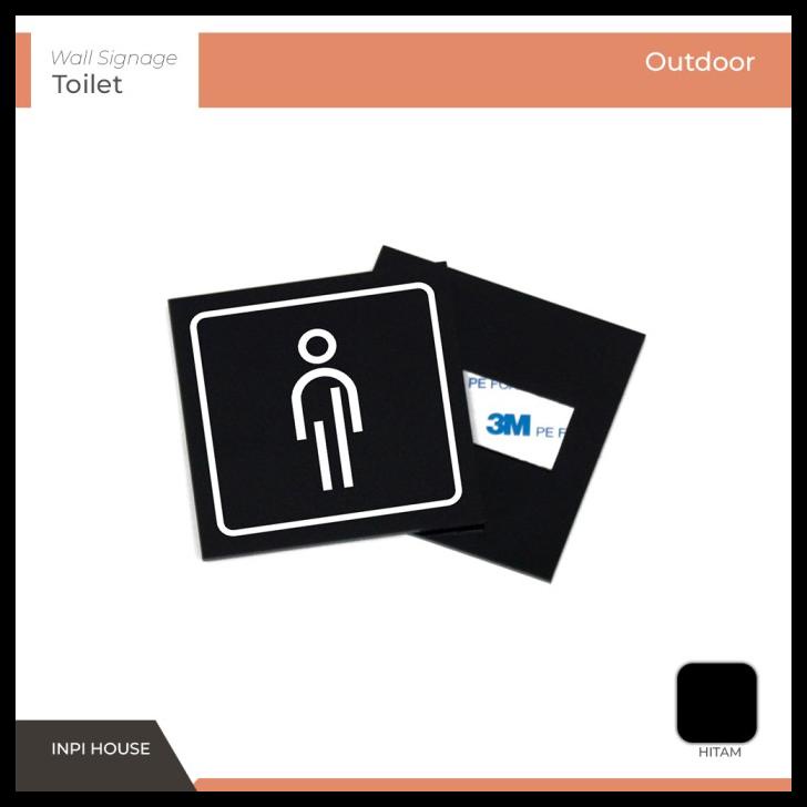 Jual Men Toilet Sign - Signage Board Toilet - Logo Pria - Wall Sign ...
