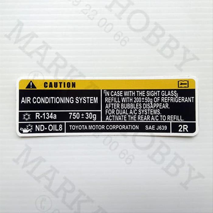 Jual Stiker / Sticker Caution Air Conditioning System | Shopee Indonesia