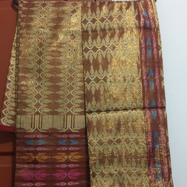Jual Kain songket benang songket mesin etnik SOLD. | Shopee Indonesia