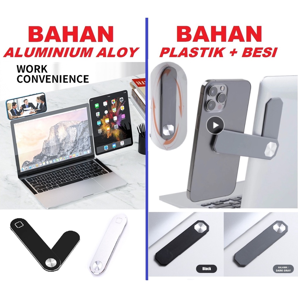 Jual Laptop Macbook Extension Magnet Phone Holder Premium Laptop PC ...