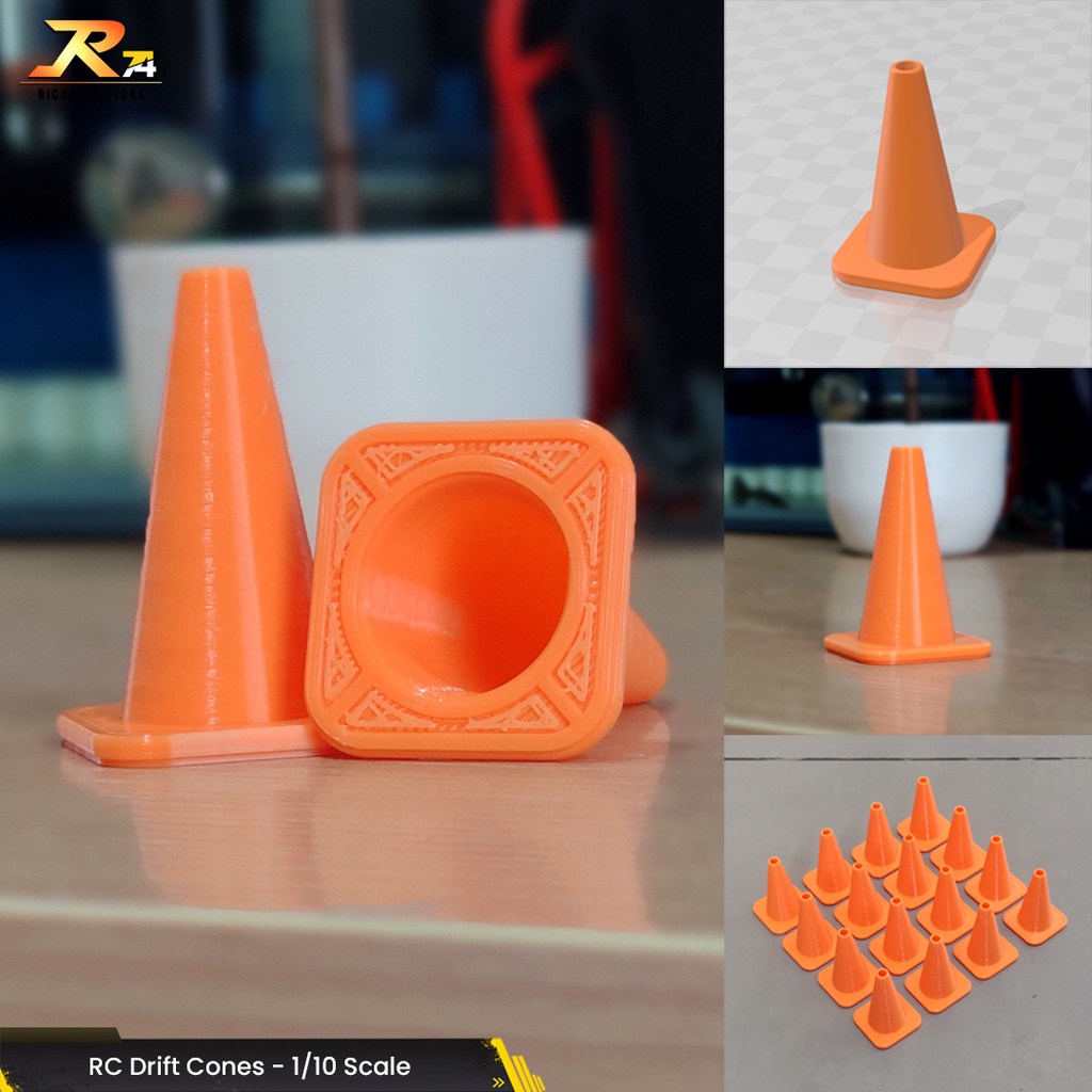Jual WPL D12 RC Drift Cones - Kerucut Lalu Lintas - Drift Drifting 3D ...