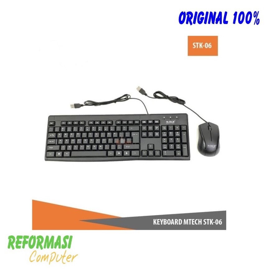 Jual M-Tech STK-06 Paket Keyboard And Mouse Bundle Wired Mtech Stk06 ...