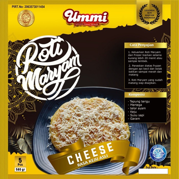 Jual Roti Maryam Ummifood Rasa Keju Roti Canai Ummi Roti Maryam