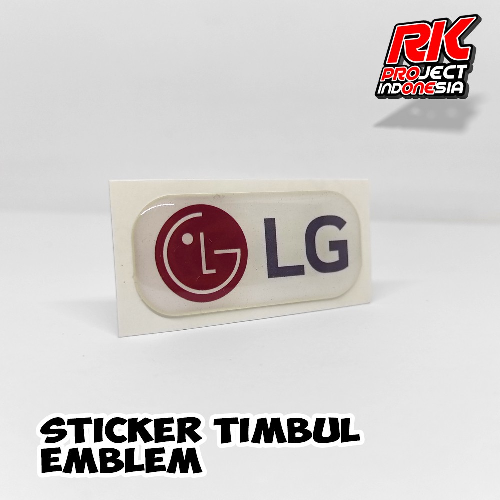 Jual LG Sticker Timbul Emblem Resin Lentur | Shopee Indonesia