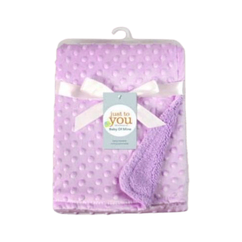 Jual Selimut Bayi CARTER'S Fleece Minky Dot Polos Bahan / Baby Blanket ...