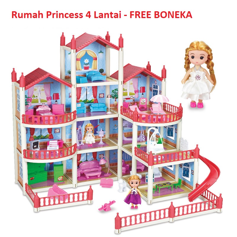 Jual Terbaru 4 Lantai Mainan Rumah Rumahan Villaku Anak Perempuan ...