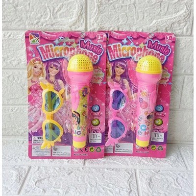 Jual Mainan Mikrofon Anak Microphone Kacamata Musik Mainan Anak 1 2 3 ...