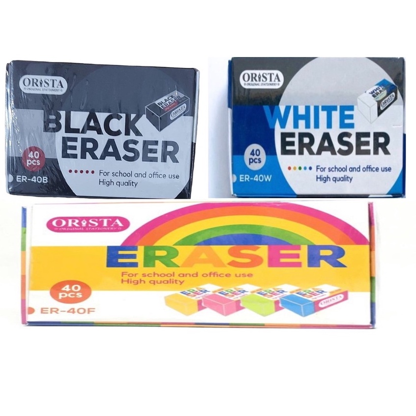 Jual PENGHAPUS / ERASER / SETIP ORISTA (1BOX) | Shopee Indonesia