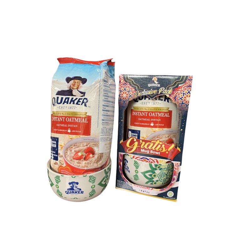 Jual Quaker Quick Cooking 800 gr (Free Mangkok) | Shopee Indonesia