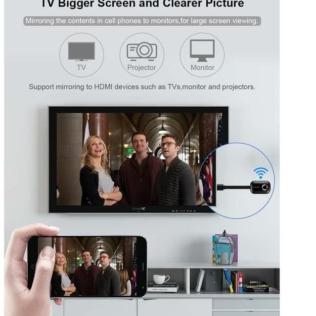 Jual Promo...!!-758 Anycast Wireless Hdmi dongle 5G+2.4G MiraScreen G9 plus 4K Dual band ...