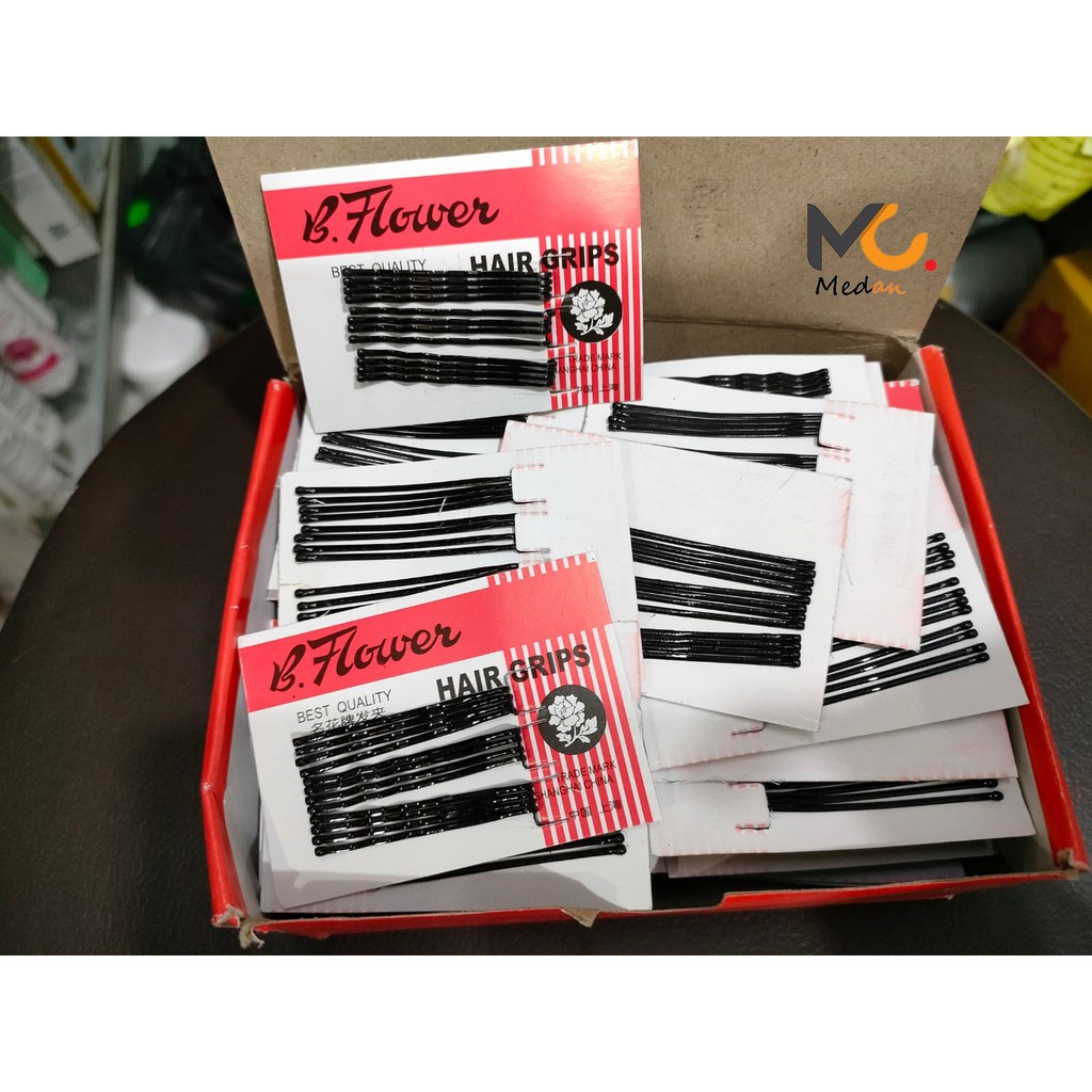 Jual Jepit Rambut Kep Lidi Hitam Lurus / Bergelombang Hair Grips Kiloan ...