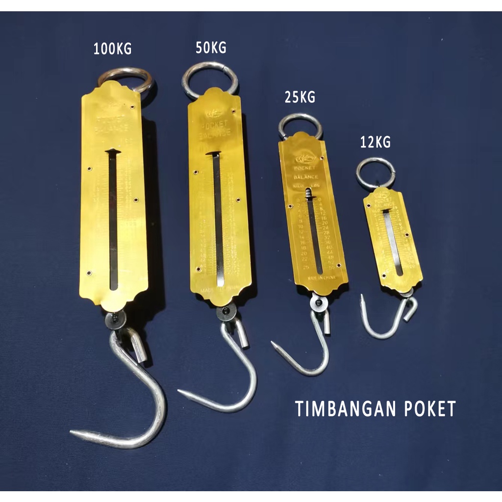 Jual MAHKOTA Timbangan Besot / Timbangan Tarik Kapasitas 12Kg, 25Kg, 50Kg, 100Kg | Shopee Indonesia