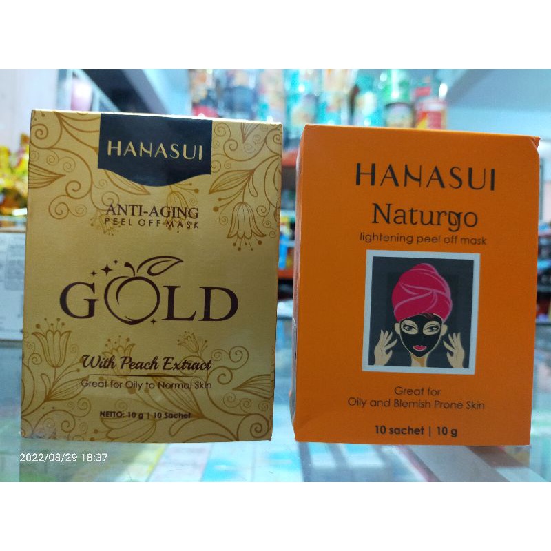 Jual HANASUI NATURGO PEEL OFF MASK (ISI 10SACHET) | Shopee Indonesia